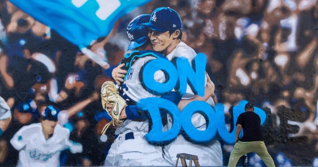 Graffiti artist Chaka and others inspired by Dodgers' repeat championships