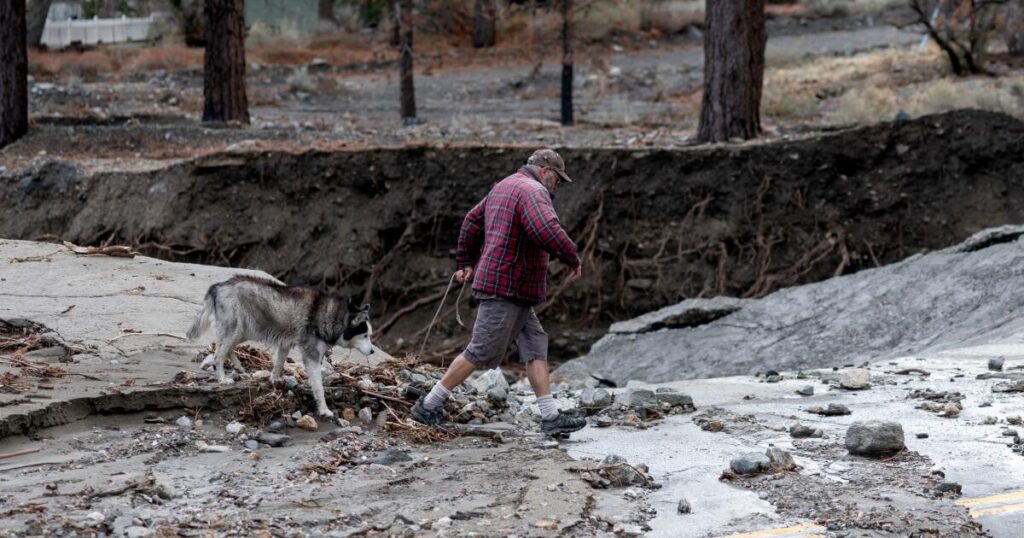 Risk of flooding remains despite break in LA rains on Christmas Day